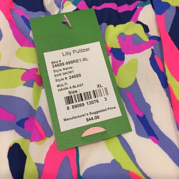 Lilly Pulitzer | Bottoms | Nwt Lilly Pulitzer Sam Skort Havin A Blast ...